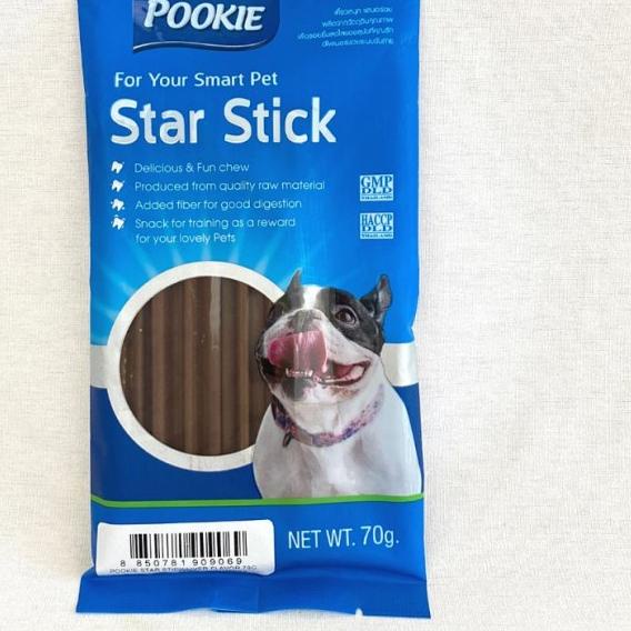 Jual POOKIE Snack Anjing Dental STAR Stick LIVER 70g | Shopee Indonesia