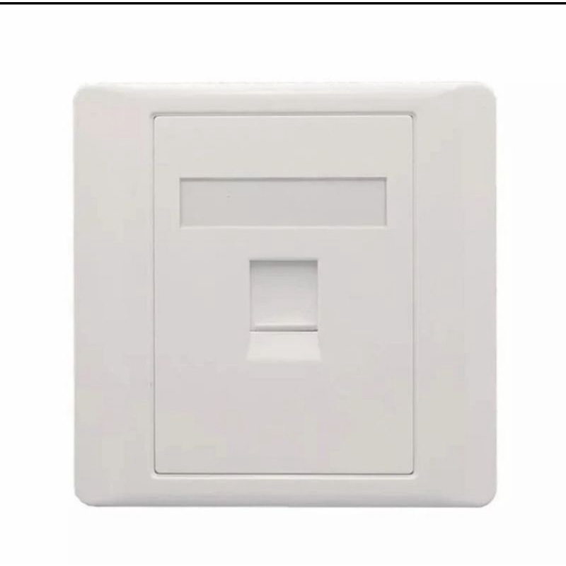 Jual Face Plate Rj45 1 port / wallplate rj45 1 hole | Shopee Indonesia