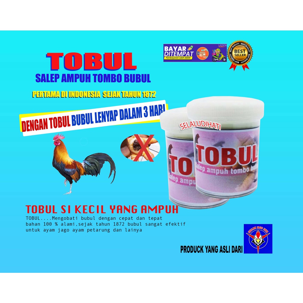 Jual TOBUL SALEP TOMBO OBAT BUBUL AYAM BURUNG OBAT KAKI AYAM KRIM SALEP ...