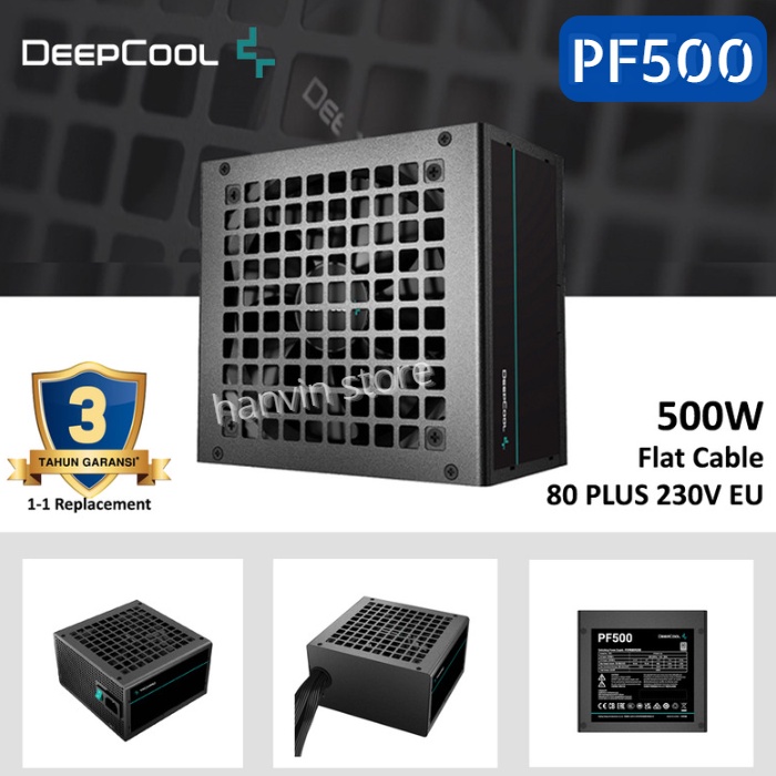 Jual POWER SUPPLY DEEPCOOL 500 Watt 80+ PF500 TRUE POWER | Shopee Indonesia