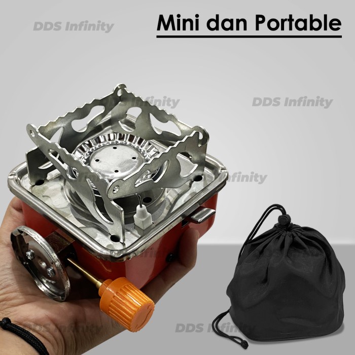 Jual Kompor Camping Gas Kotak Mini Portable Stove Gas Kompor Portable | Shopee Indonesia