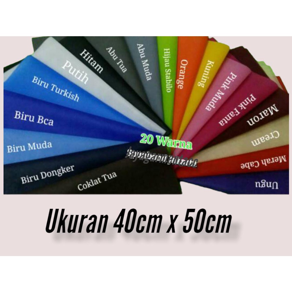 Jual Tissue kain spunbond Ukuran 40cm x50cm 75 Gsm | Shopee Indonesia