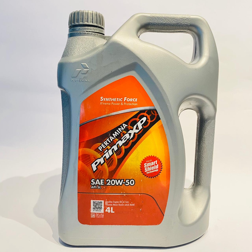 Jual OLI OIL PERTAMINA PRIMA XP 4L SAE 20W-50 4LITER | Shopee Indonesia