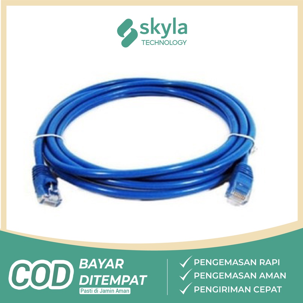Jual Kabel LAN 3M Cat6E UTP Cable 3M Ethernet Network Cable | Shopee ...