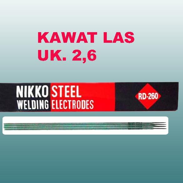 Jual Harga Max--Kawat Las Listrik / Elektroda Nikko RD 260 size 2.6x350mm PER 1 KG | Shopee ...