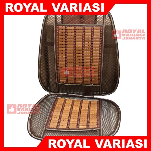 Jual Sandaran Jok Mobil Refleksi Bambu Bulat Alas Kursi Punggung ...