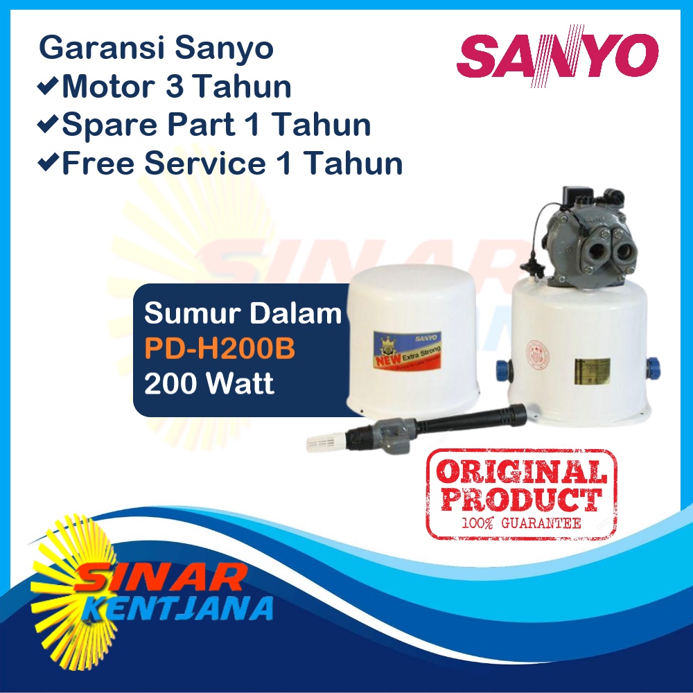 Jual Pompa Sanyo PDH-200 B - Sumur Dalam Otomatis | Shopee Indonesia