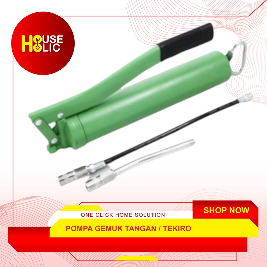 Jual TEKIRO Pompa Gemuk Tangan 500cc 6000 PSI / Hand Gres Grease Gun ...
