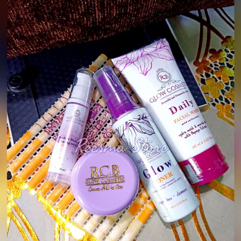Jual PAKET KOMPLIT RCB GLOW COSMETIC , SKINCARE BPOM ( SABUN TONER ...
