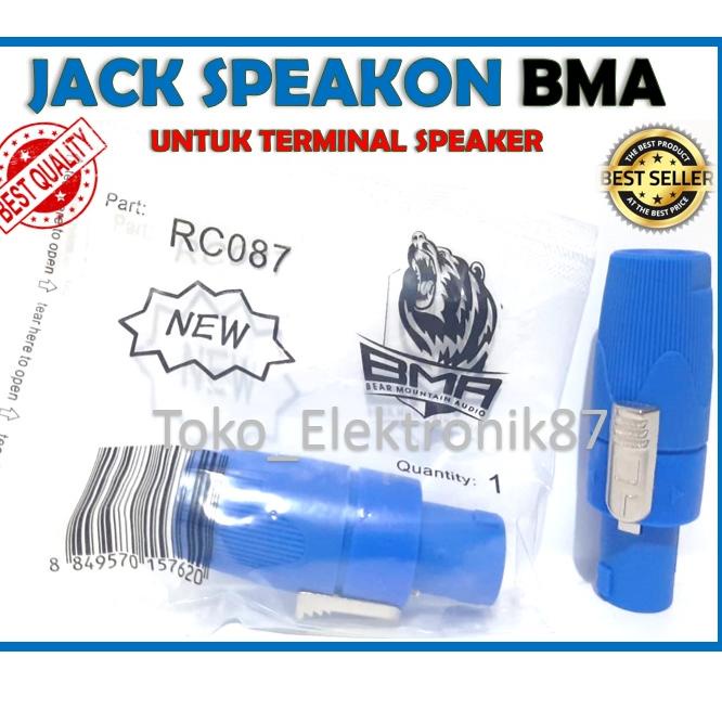 Jual Best 8GFEG Jack Speakon BMA Speaker BIRU Spikon 63 Dijual | Shopee ...