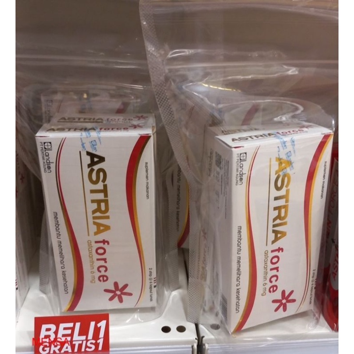 Jual Astria Force Banded Astaxanthin 6mg @2box (24 kapsul) | Shopee ...