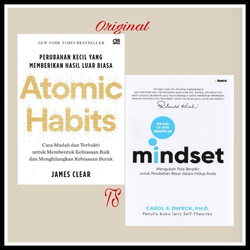 Jual Paket Bundling Buku Atomic Habits James Clear & Mindset Carol S Dweck | Shopee Indonesia