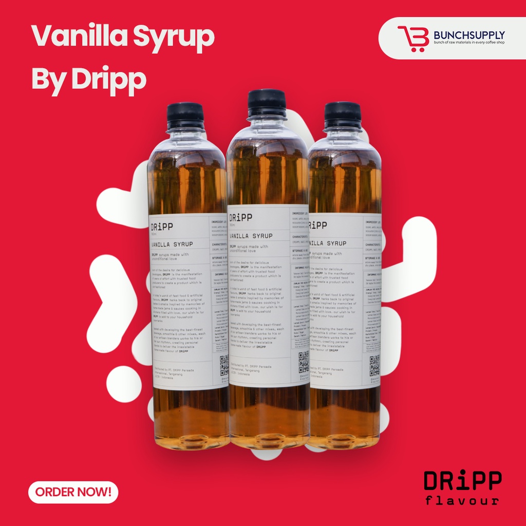 Jual DRIPP VANILLA SYRUP 750ml - Bunch Supply Bekasi | Shopee Indonesia
