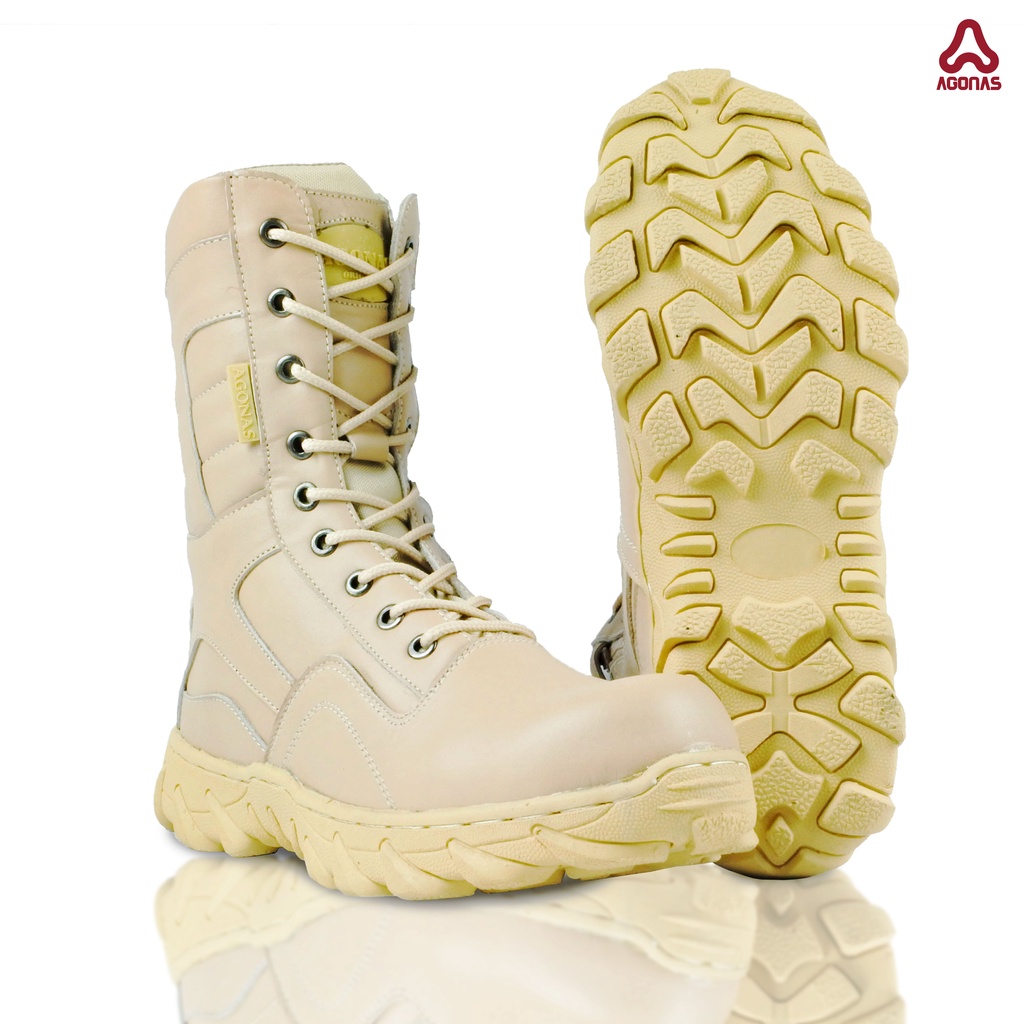 Jual Agonas - Sepatu PDL Cream Blackhawk Kulit + Box | Shopee Indonesia