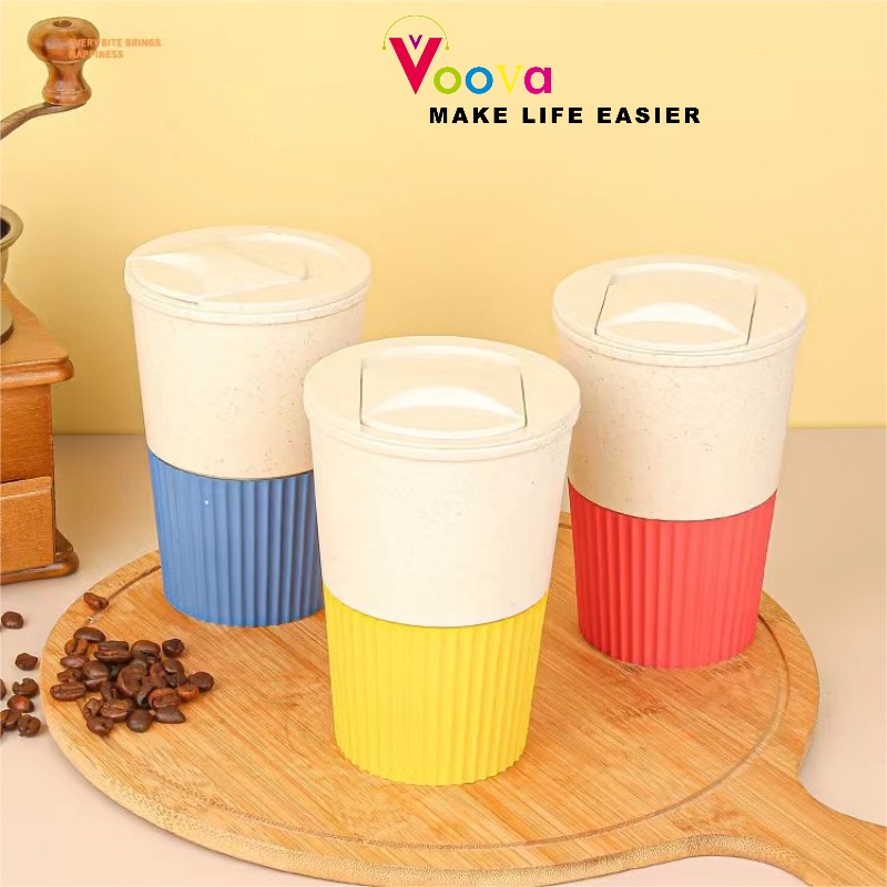 Jual VOOVA Wheat Straw Mug Kopi / Cangkir Kopi Gaya Jepang Sederhana ...