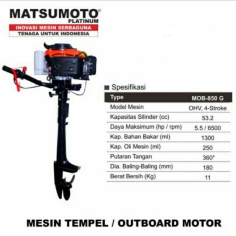 Jual Mesin Tempel Perahu Fiber Plastik Sekoci / Outboard Engine ...