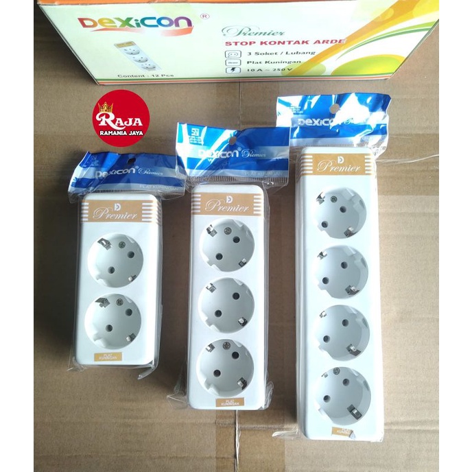 Jual Stop kontak Colokan Arde Terminal Kuningan Berkualitas Dexicon SNI ...