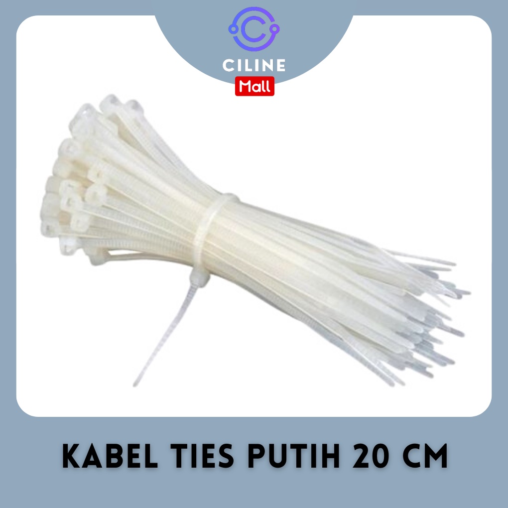 Jual kabel ties kecil 100mm / nylon cable tie 20cm/ 200mm / kabel tis / pengikat kabel / warna ...