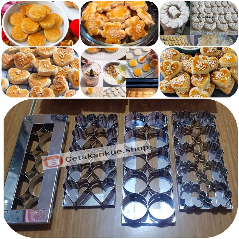Jual cetakan kue kering/10 lubang/cetakan kastengel/cetakan kuker ...