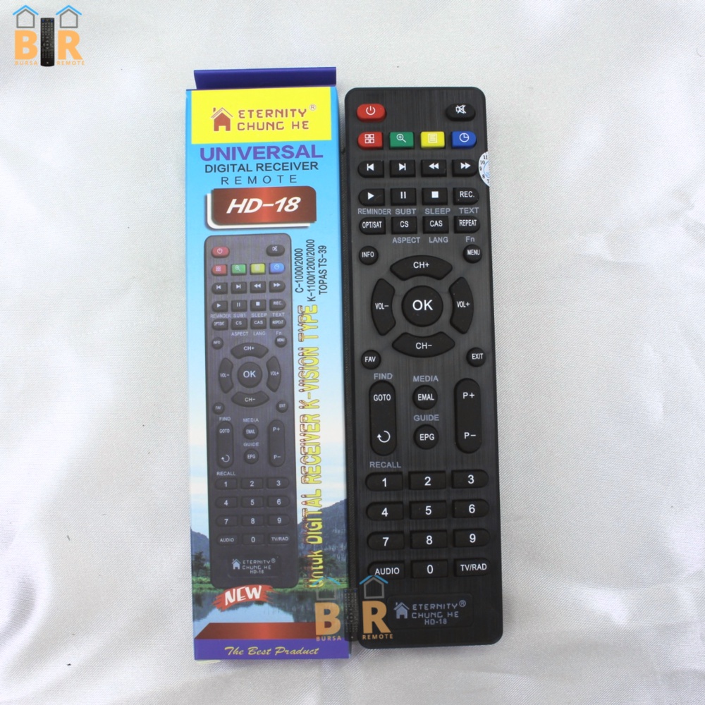 Jual Remot / Remote Digital Receiver Parabola K-Vision HD-18 Bromo ...