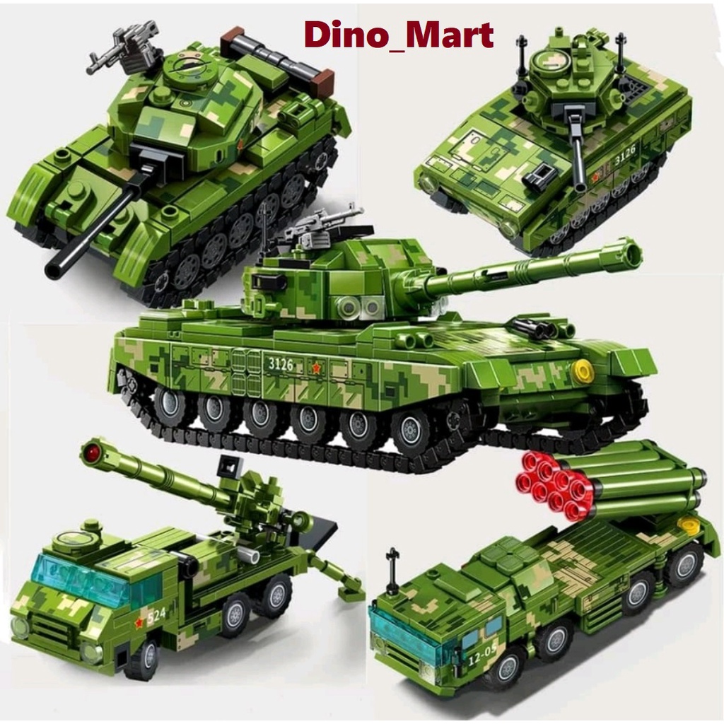 Jual Sembo Block Tentara Type 88 Main Battle Tank 4 in 1 203123 ...