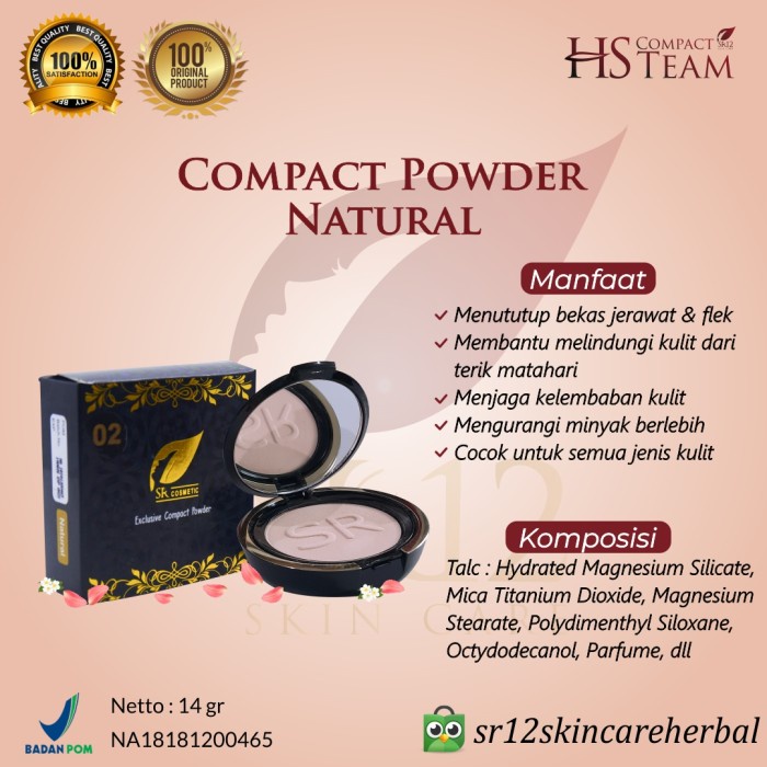 Jual Produk Unggulan Exclusive Compact Powder Natural Sr12 Murah ...
