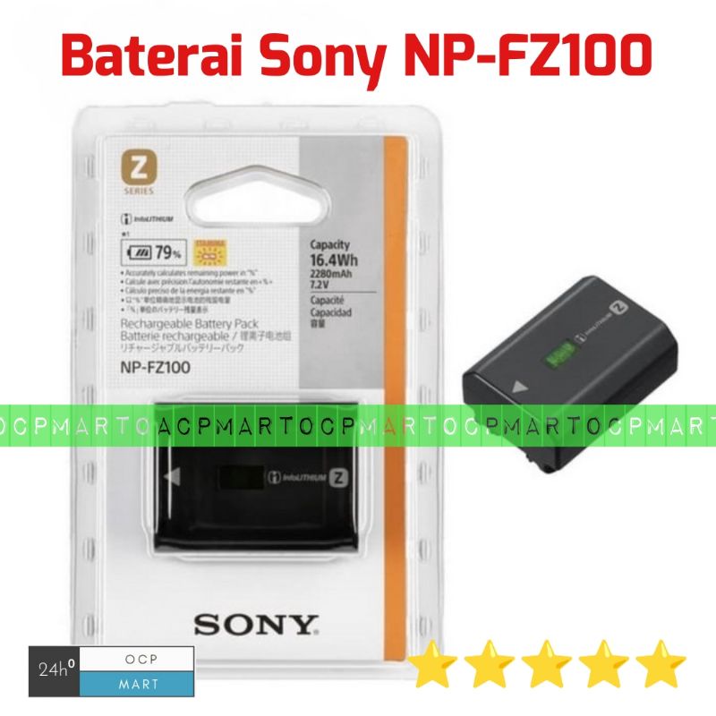 Jual Baterai Sony NP-FZ100 A9 A9ii A7 iii A7iii A7r iii A7riii iv a6600 a7s iii iiiA ivA Alpha 1 ...