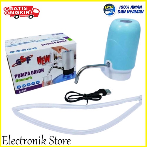 Jual Pompa Galon Elektrik GSF G - 682 Sensor Otomatis Pompa Air Galon Aqua | Shopee Indonesia