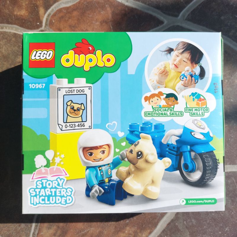 Jual LEGO® DUPLO® Rescue Police Motorcycle Building Toy 10967 100% ...