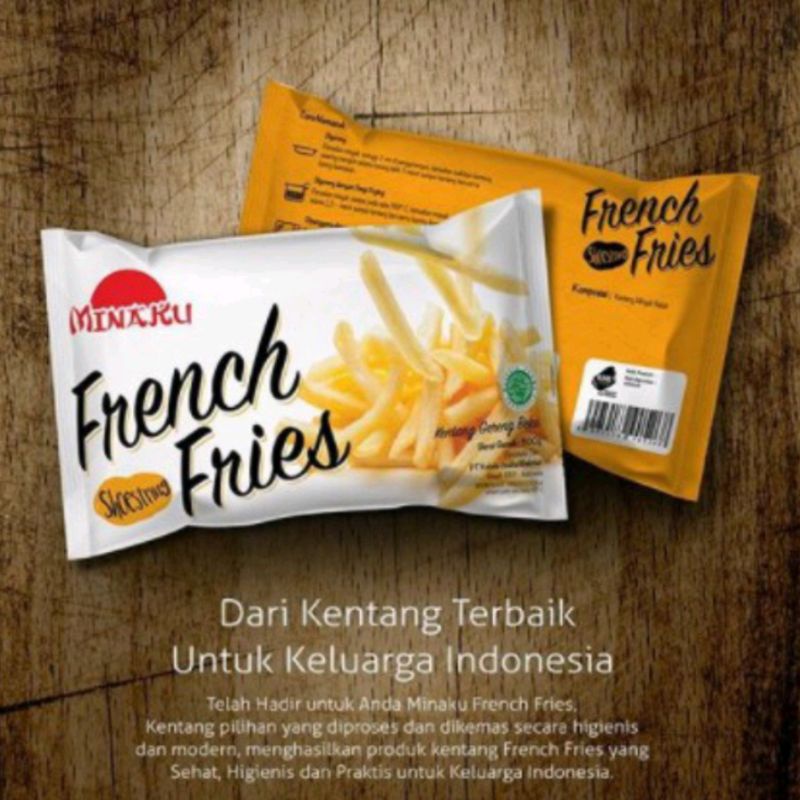 Jual Minaku french fries kentang shoestring 500gr | Shopee Indonesia