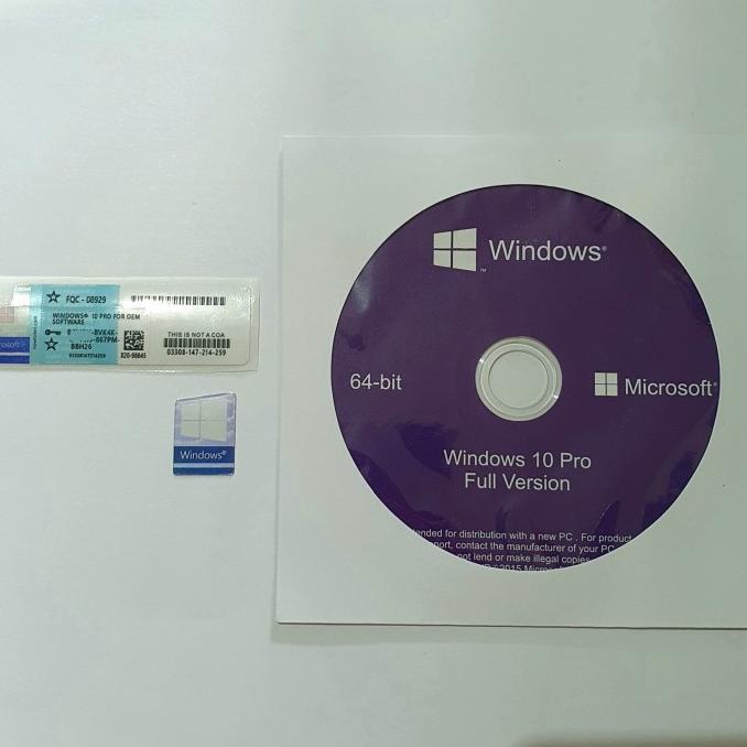 Jual Coa Original Windows 10 Pro - Lifetime Untuk 1 Pc | Shopee Indonesia