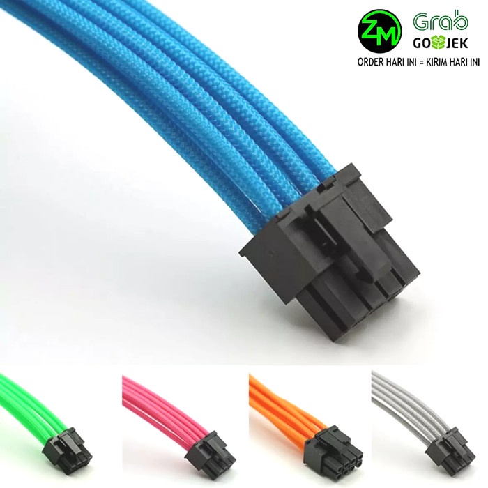 Jual Kabel Extension 8Pin PCIe Male to Female - Custom Sleeve PSU ...