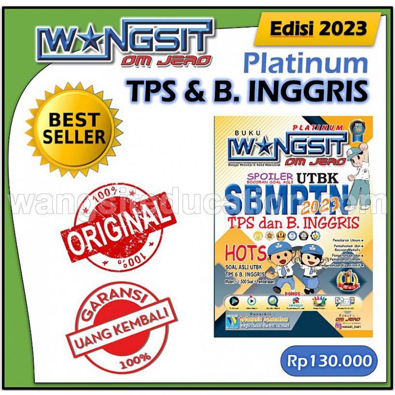 Jual Buku TPS BAHASA INGGRIS UTBK 2023|ORIGINAL WANGSIT-BEST SELLER-HEMAT | Shopee Indonesia