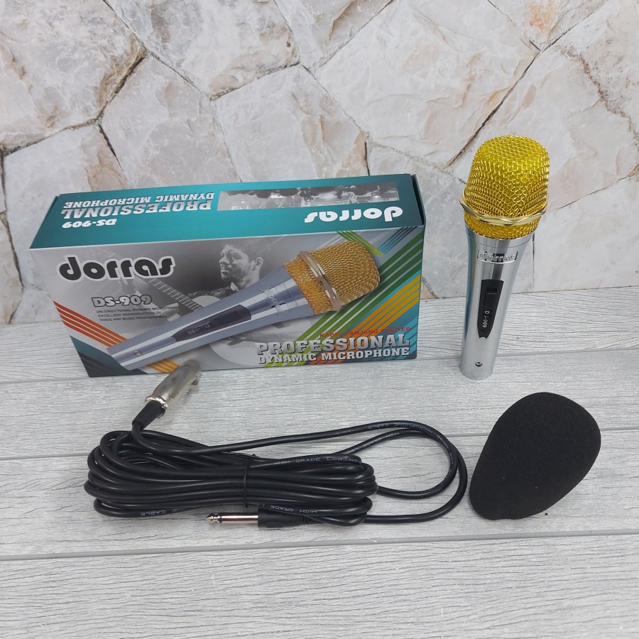 Jual Microphone Kabel Mic Kabel Mikropon Kabel Besi Dorras DS 909 SNI ...
