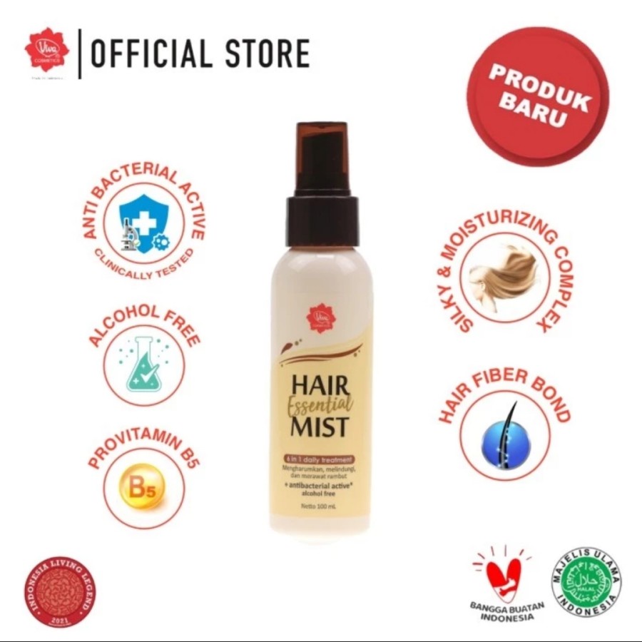 Jual Viva Hair Essential Mist 100 ml Vitamin Pelembab Rambut | Shopee ...