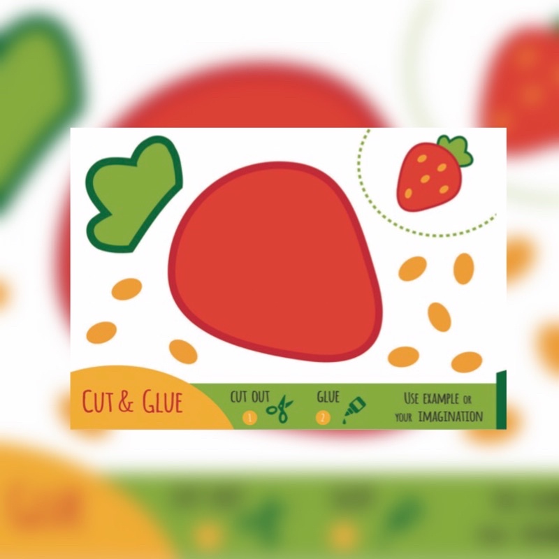 Jual gunting tempel/ lembar aktivitas menggunting/ worksheet anak/ cut ...