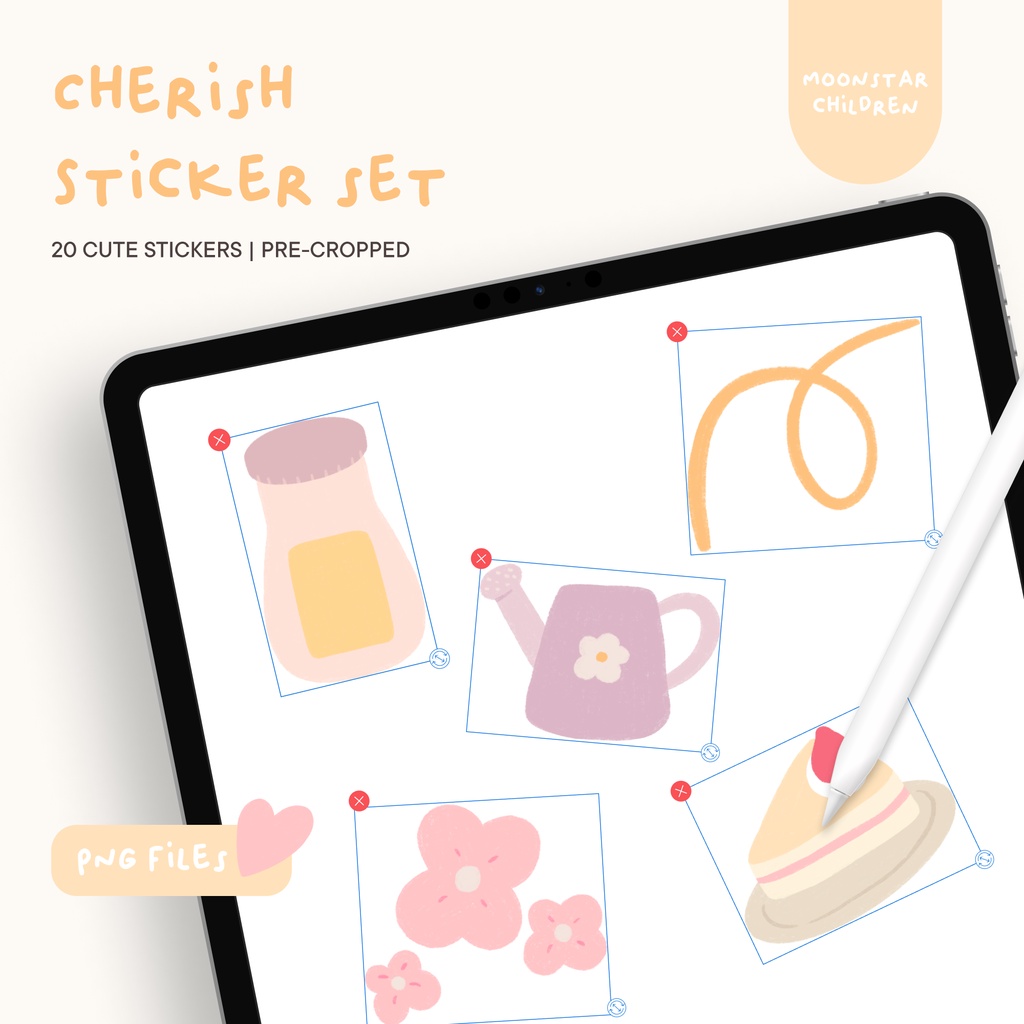 Jual Cherish Sticker Set Digital for Planner BuJo Journal Notebook for ...