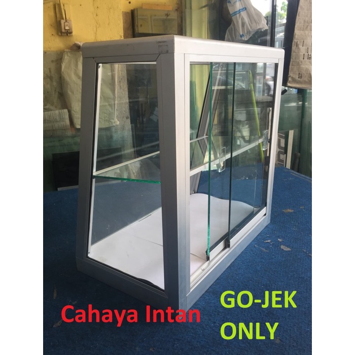 Jual Display Etalase Kaca Aluminium Untuk Warteg, Bakso, Mie Ayam ...