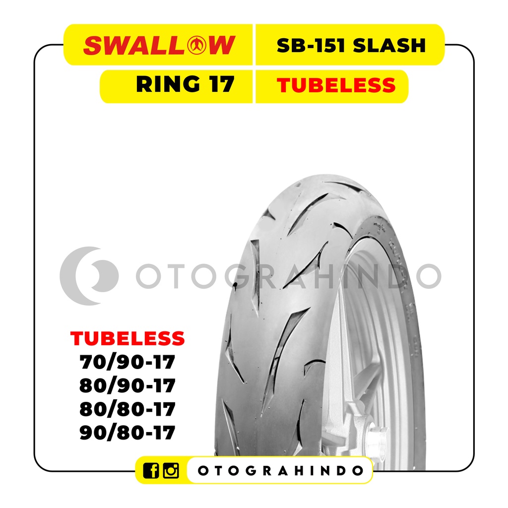 Jual Ban Luar Motor Swallow SB-151 Slash 70/90 80/80 80/90 90/80 Ring ...