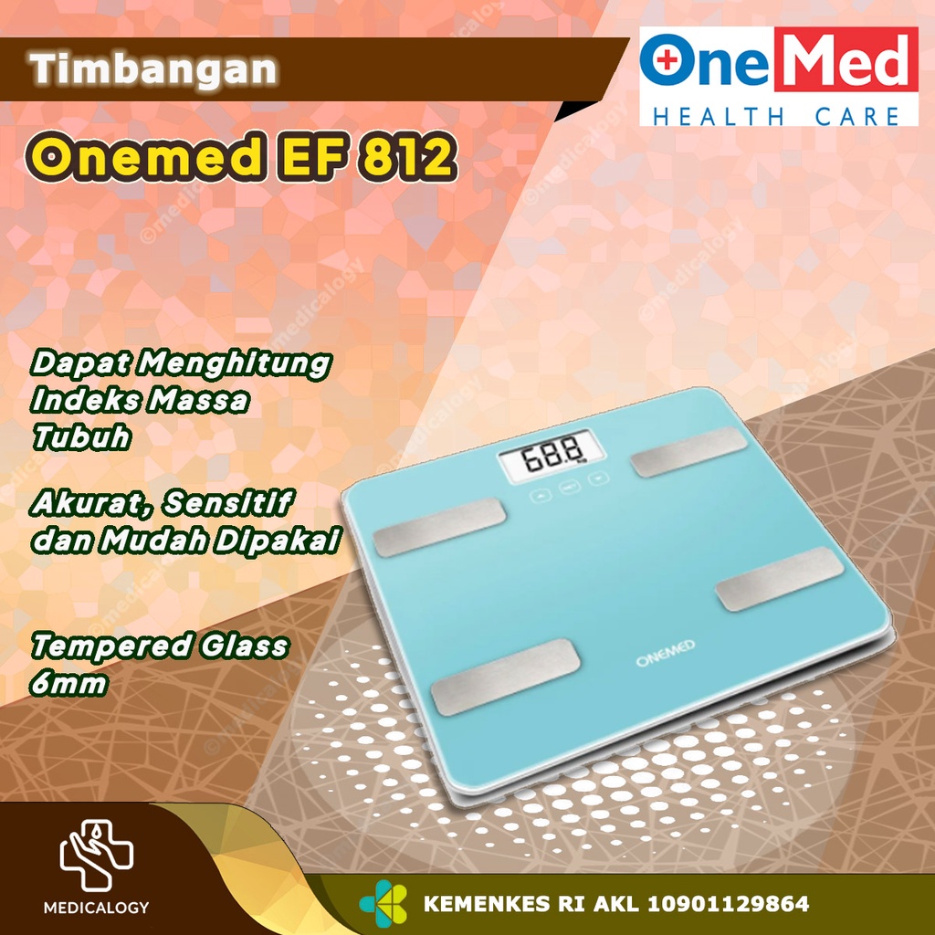 Jual Timbangan Badan Digital Body Fat Monitor Onemed EF 812 | Shopee ...