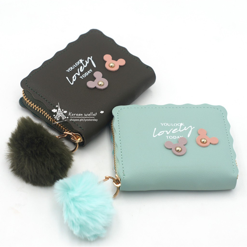 Jual EmartShop688 Dompet Koin Mini Wanita Free Pom2 Korean Fashion Trendy Fashion Wallet ...