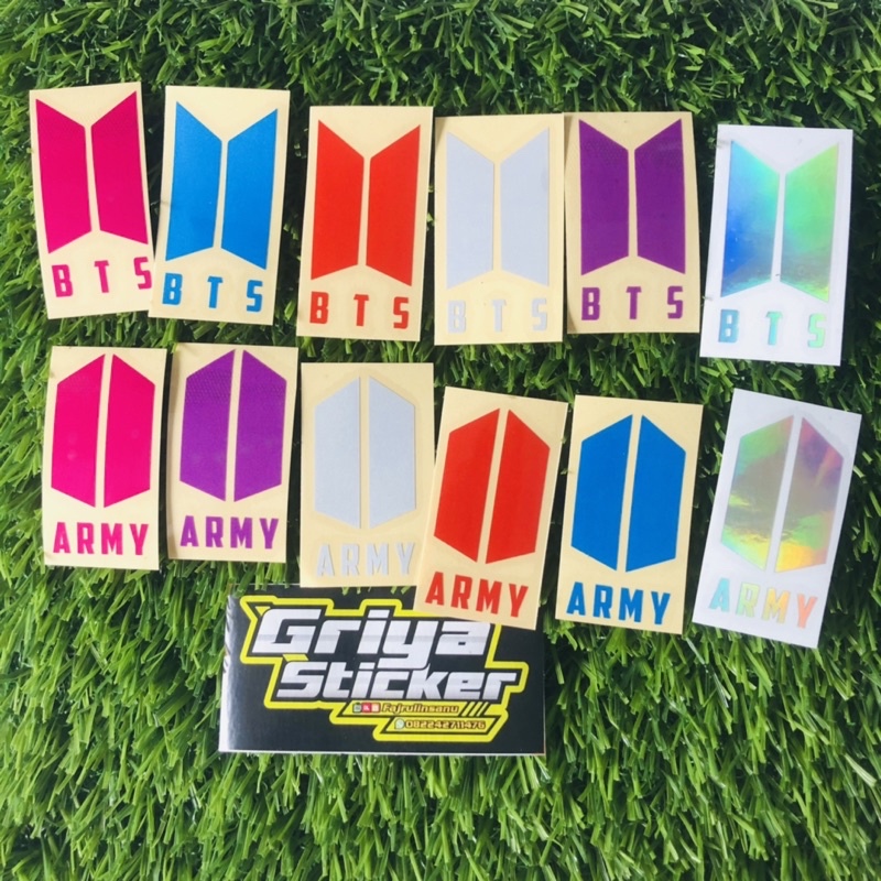 Jual Sticker logo BTS ARMY Stiker hologram | Shopee Indonesia