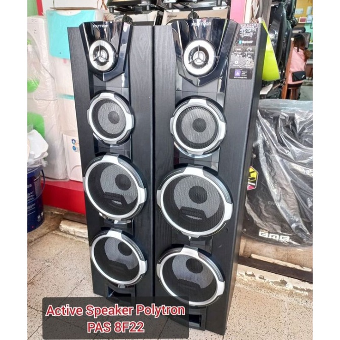 Jual Speaker Aktif Bluetooth POLYTRON PAS 8FF22 Karaoke | Shopee Indonesia