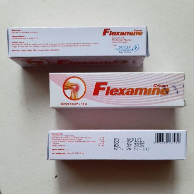 Jual FLEXAMINE obat nyeri otot dan sendi 15 gr | Shopee Indonesia
