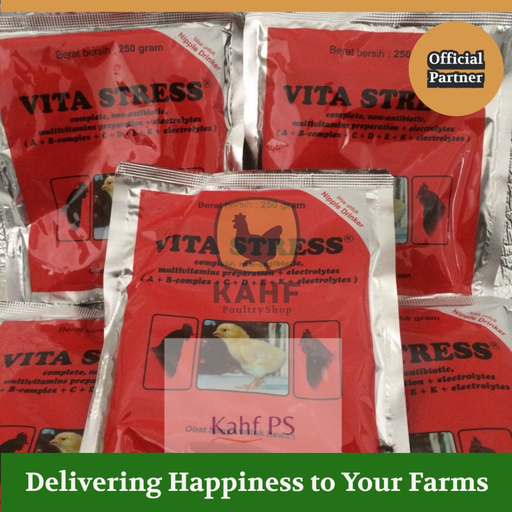 Jual Vita Stress 250 gram Multivitamin dan Elektrolit Obat Stress Ayam ...