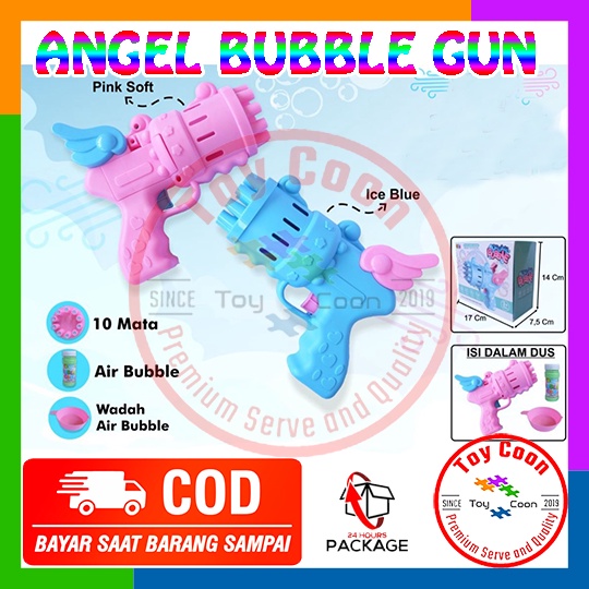 Jual PROMO Mainan Anak Angel Gatling Bubble Gun Pistol Sayap Elektrik ...