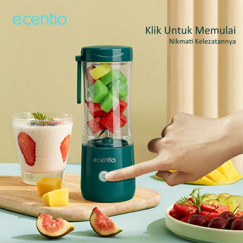 Jual ecentio Portable USB Blender 6 Mata Pisau - Portable Blender Juicer 380ml | Shopee Indonesia