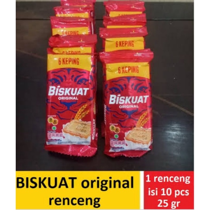 Jual BISKUAT BISKUIT RENCENG 15,2 g | Shopee Indonesia
