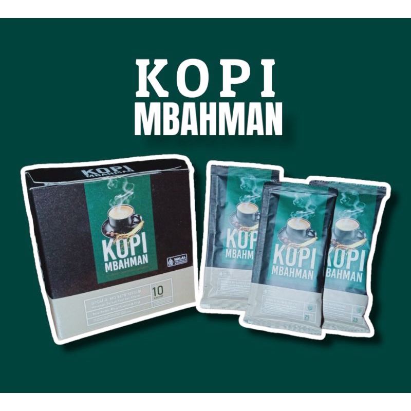 Jual KOPI MBAH MAN Original Ekstrak Kopi Ginseng Jahe merah Alga ...