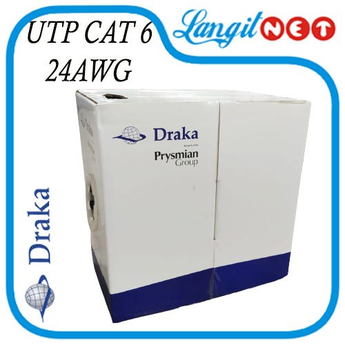 Jual DRAKA CABLE UTP CAT 6 24AWG BOX UC400 PVC Blue | Shopee Indonesia